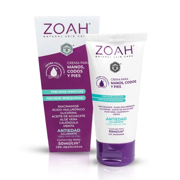 Crema manos, codos y pies – 50 ml – ZOAH – Natural Skin Care